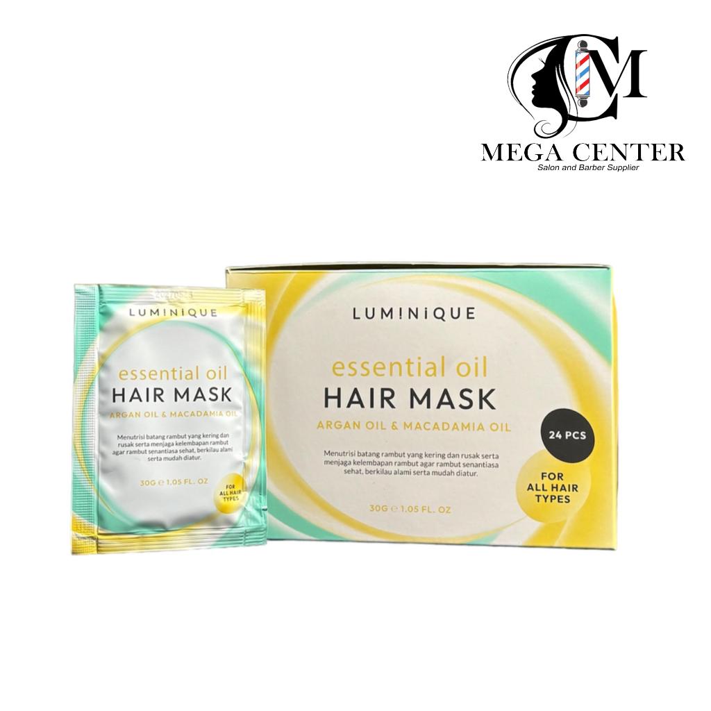 Jual Luminique Hair Mask Essential Oil 1 Box isi 24pc | Shopee Indonesia