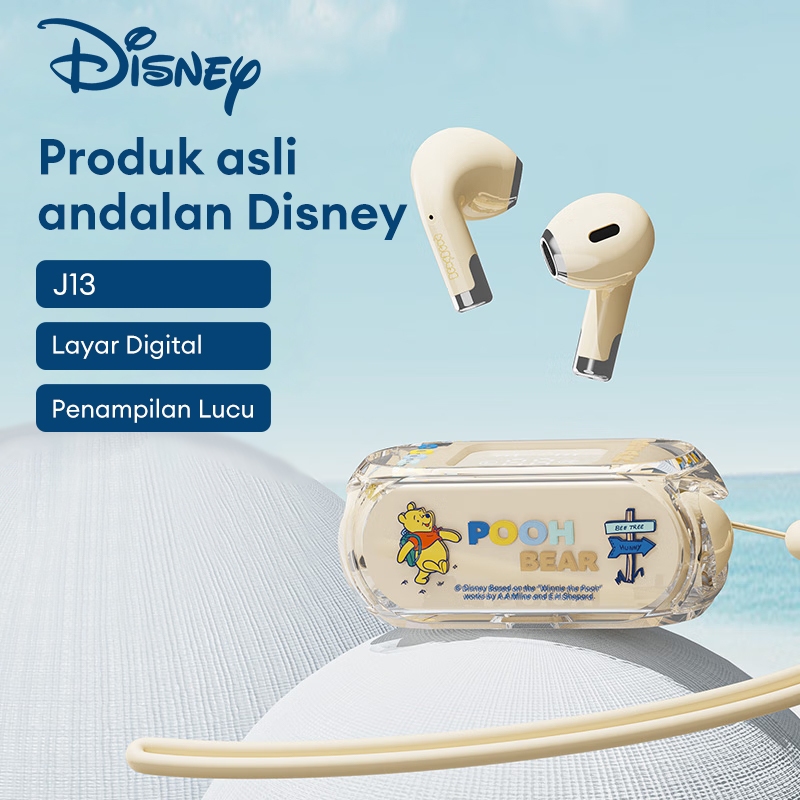 Jual Disney J13 Earphone Bluetooth TWS Lucu Sport Music Headset 3D ...