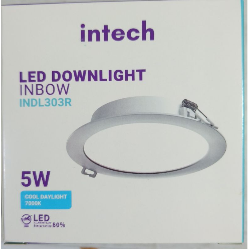 Jual INTECH - LED Panel IBR 9 Watt / Downlight LED Intech INDL303 9 ...