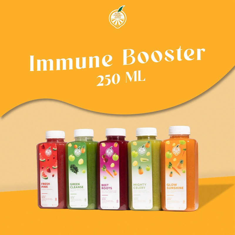 Jual paket detox cold pressed juice mix all 5 variant 100% dari buah ...
