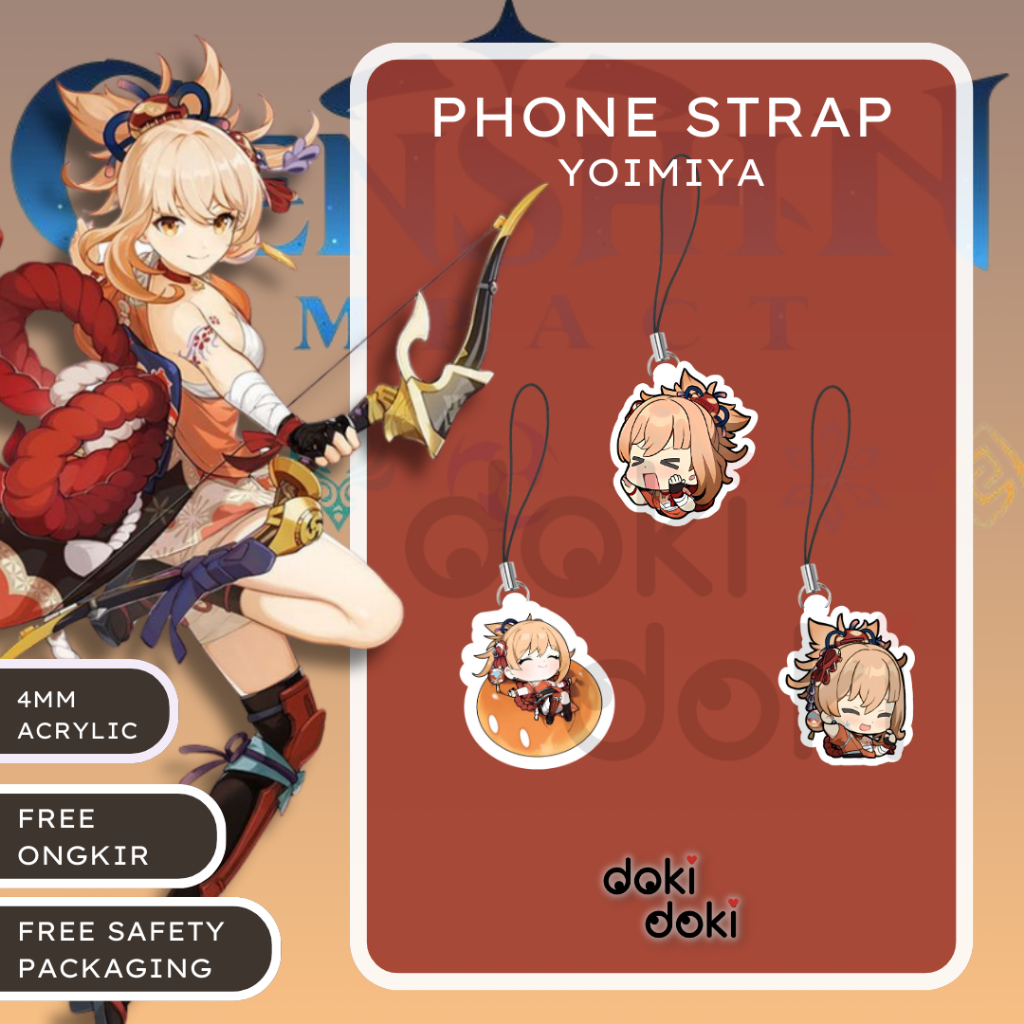 Jual PHONE STRAP HP YOIMIYA GENSHIN IMPACT | Shopee Indonesia