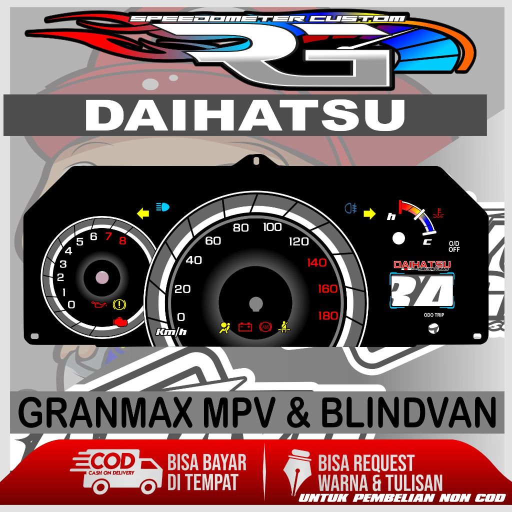 Jual PAPAN SPEEDOMETER CUSTOM GRANDMAX PICKUP DAN GRANDMAX MPV | Shopee Indonesia
