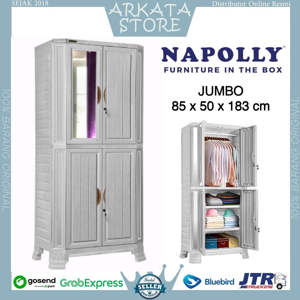 Jual GW88 CK Cabsul 2 - Napolly Lemari Pakaian 2 Pintu Rak + Gantungan ...