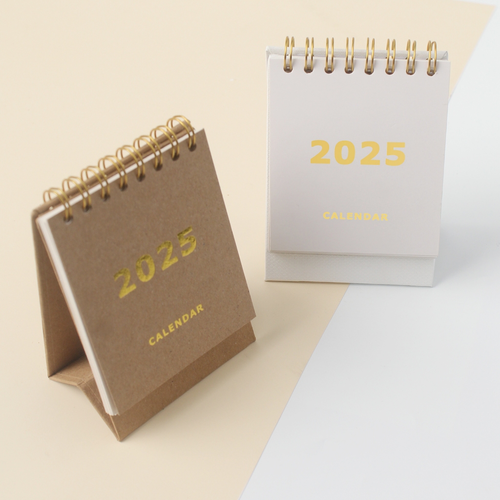 Jual Calendar Meja A7 2025 KRAFT/ PUTIH/ HITAM - Ukuran A7 - Kalender ...