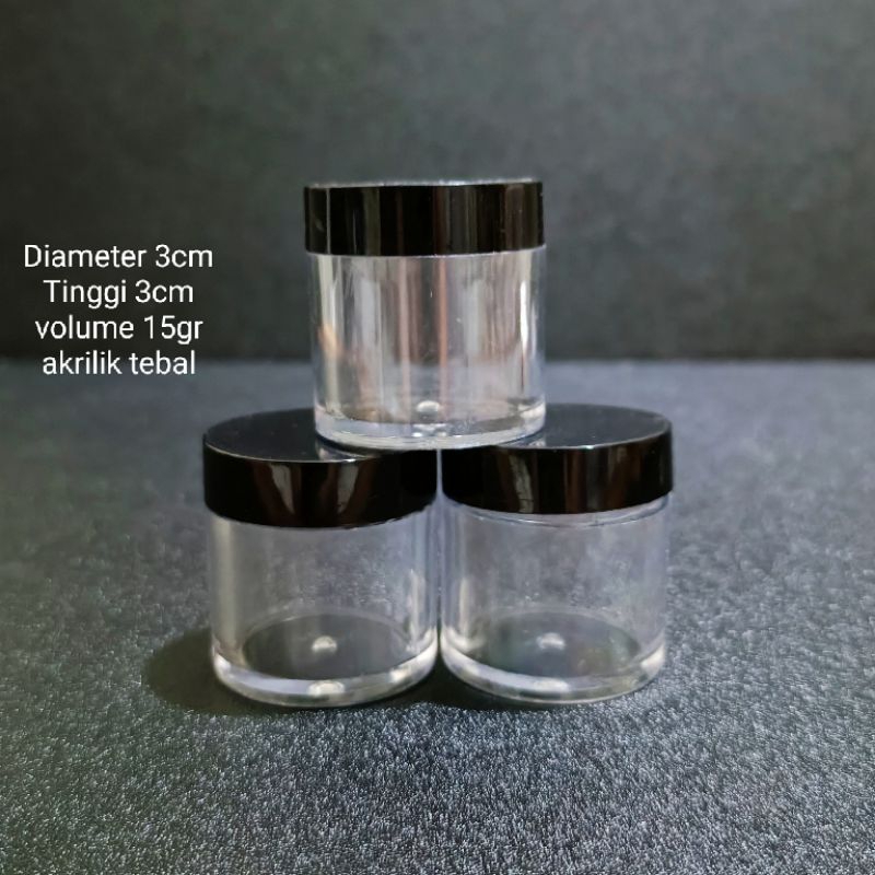 Jual Pot cream akrilik 15gr tebal | Shopee Indonesia