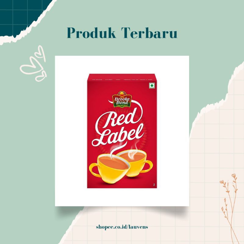 Jual Red Label Tea 250 Gram ( Teh India ) | Shopee Indonesia