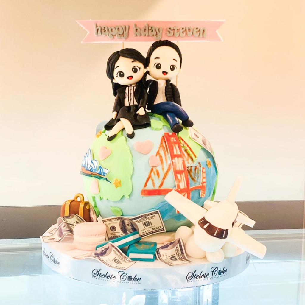 Jual Kue Ulang Tahun/Birthday Cake/Kue Ultah Tema Dunia/Globe Cake/Kue ...