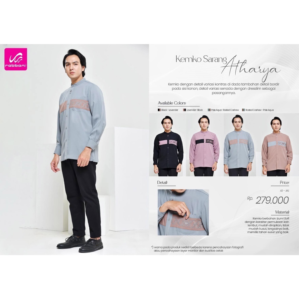 Jual Rabbani Kemeja Koko Lengan Panjang Manset Sarang Artharya Lengan ...