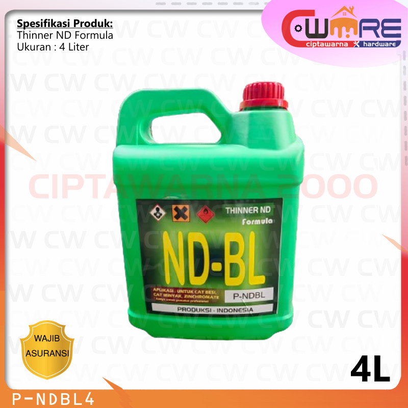 Jual Thinner Tiner ND Pengencer Pelarut Cat Duco NC Besi Melamine ...