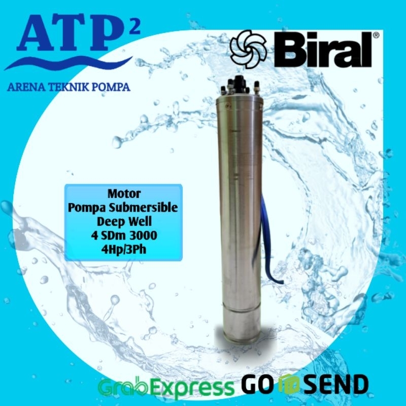 Jual Bira 4 SD 3000 Motor Pompa Submersible Deep Well Pompa Sumur Dalam ...