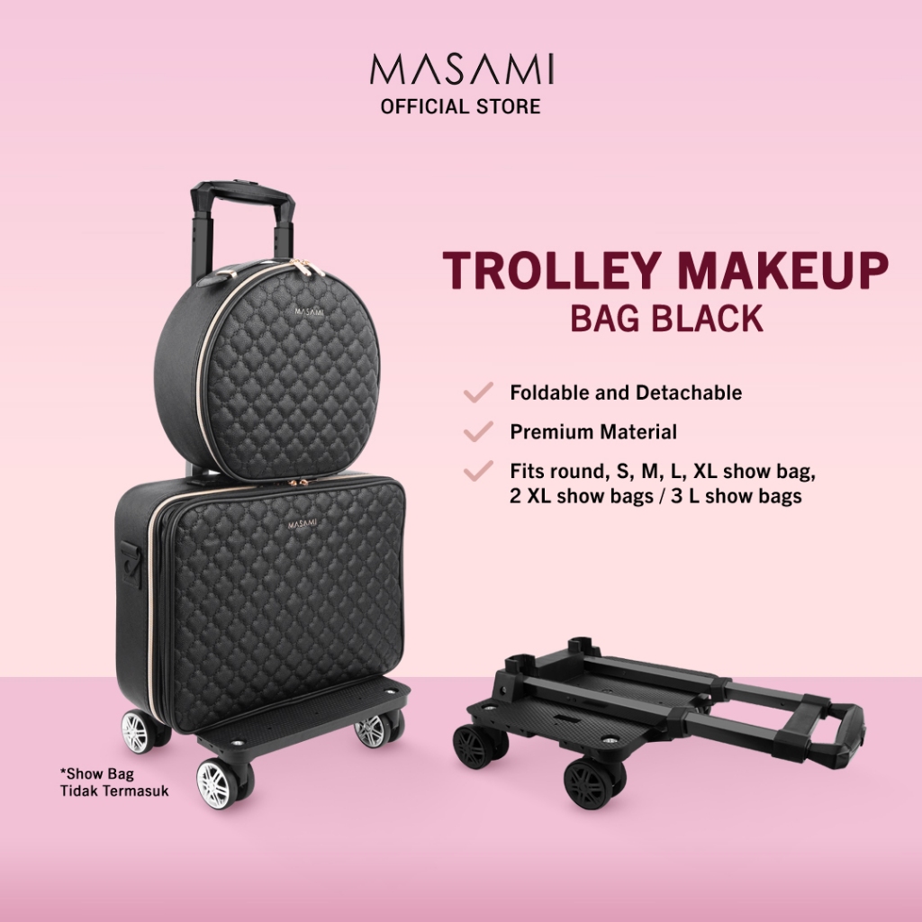 Jual Masami Trolley Makeup Bag / Roda Tas MakeUp / Troli Tas Makeup ...