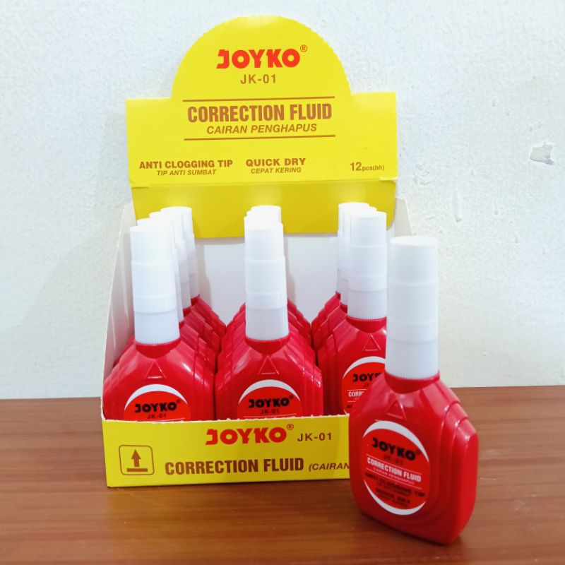 Jual 1 (PCS) TIP-EX / STIPO / CORRECTION TAPE CAIR JOYKO JK-01 ( BASAH ...