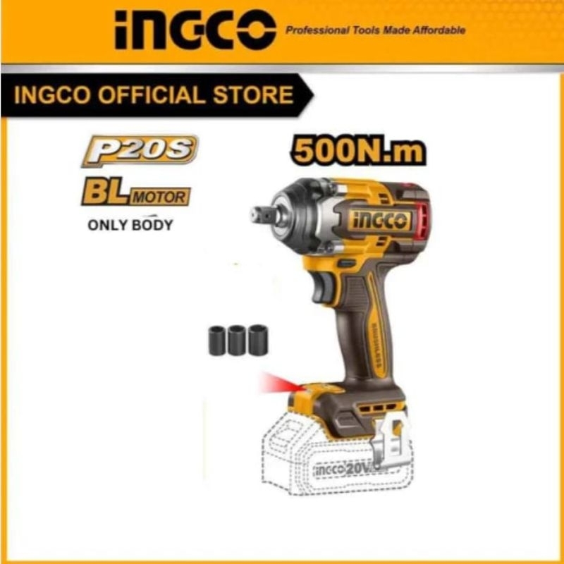 Jual Mesin Pembuka Baut Impact Wrech 500 Nm Ingco CIWLI20501 Unit Only ...