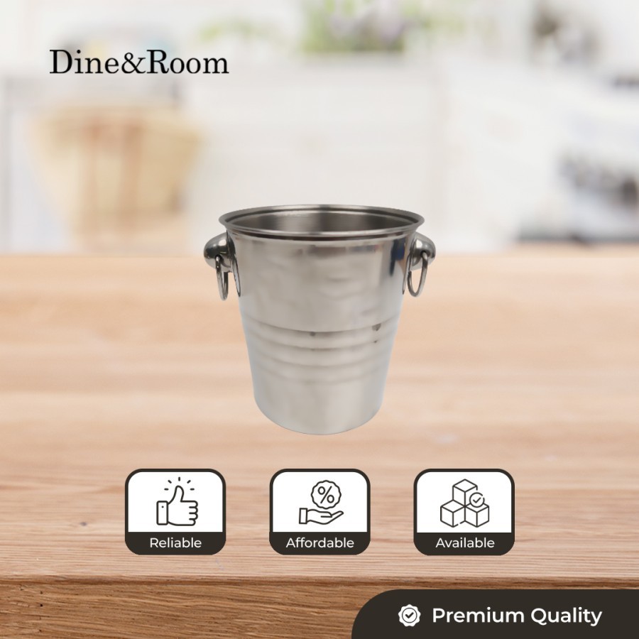 Jual Wine Bucket Stainless Tempat Wadah Es Batu Botol Minuman | Shopee ...