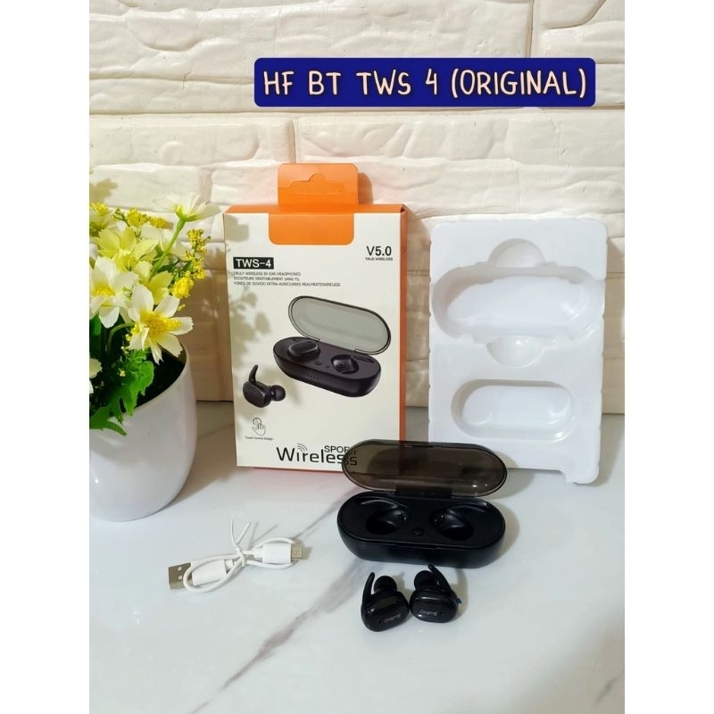 Jual EARPHONE HEADSET BLUETOOTH TWS 4 WIRELESS EARPHONE TWS4 TWS 4 J ...