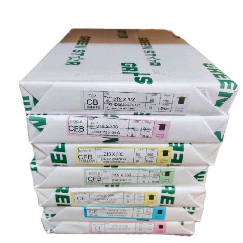 Jual Kertas NCR merk Multi Copy/ Green Star ukuran Folio dijual per rim ...
