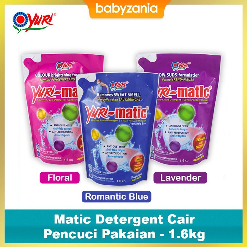 Jual Yuri Matic Liquid Detergent / Deterjen Cair Pakaian - 1.6 Kg ...
