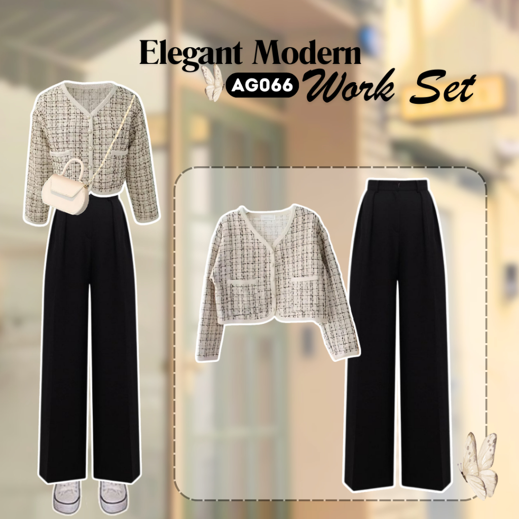 Jual 2in1 OOTD Setelan Korean Style Outfit Set Korean Style Cardigan ...