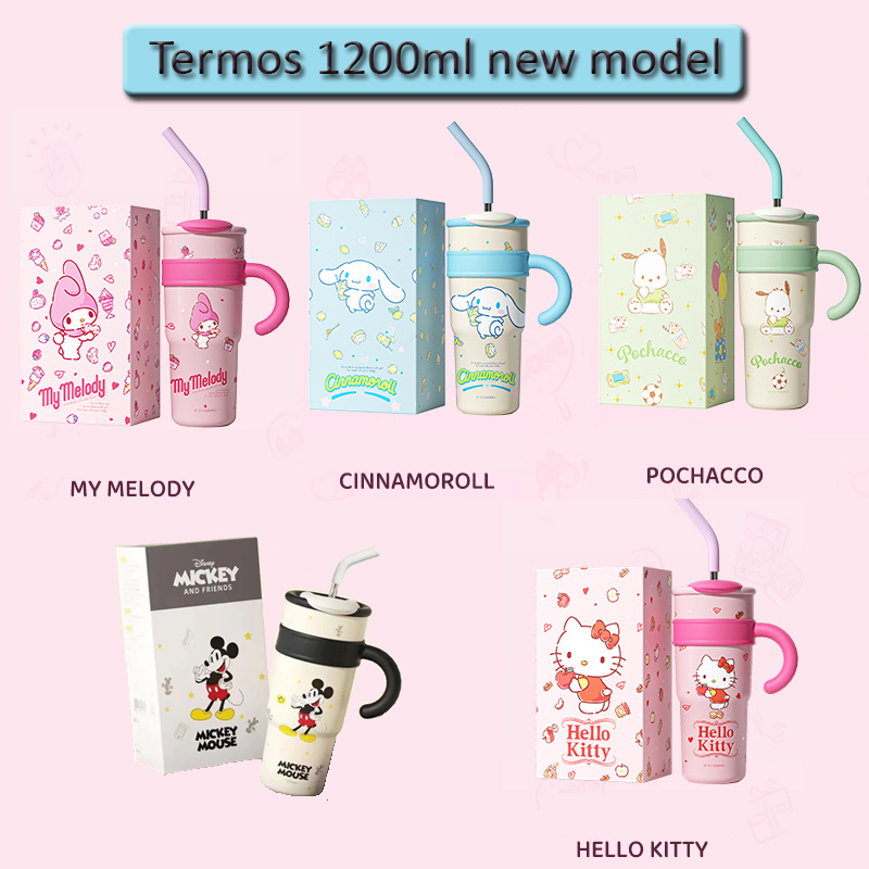 Jual ORIGINAL SANRIO LICENSE Botol Minum Tumbler Termos Mug Karakter Sanrio Disney Anak 316 304 ...