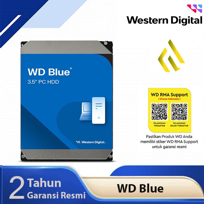 Jual WD Caviar Blue 1TB 2TB 4TB 6TB 8TB - HDD Internal PC Desktop ...