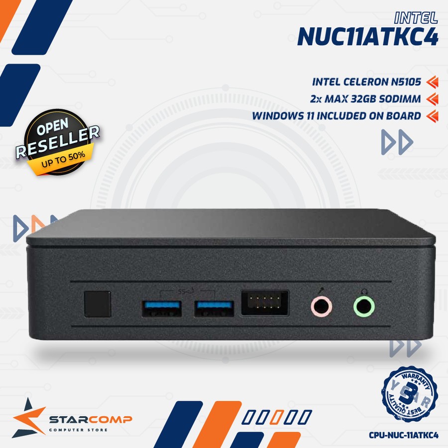 Jual Intel NUC 11ATKC4 MINI PC Celeron N5105 NVME W11 Barebone ...