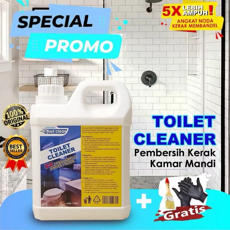 Jual Fast Clean Toilet Cleaner 1 Liter / Cairan Pembersih Toilet ...