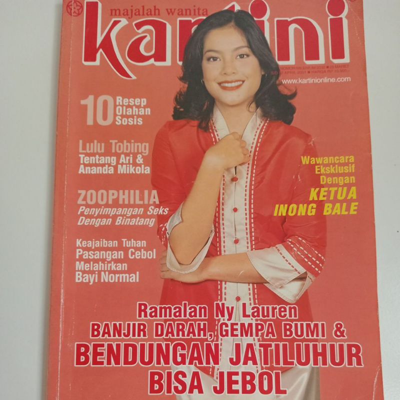 Jual Majalah Kartini Tahun 2001 Cover Lulu Tobing | Shopee Indonesia