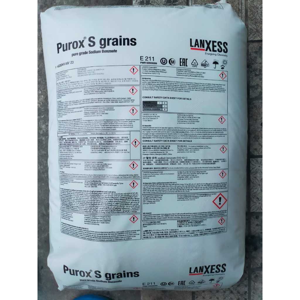 Jual Benzoat puroxs grains lanxess / benzoat holland granul @1kg ...