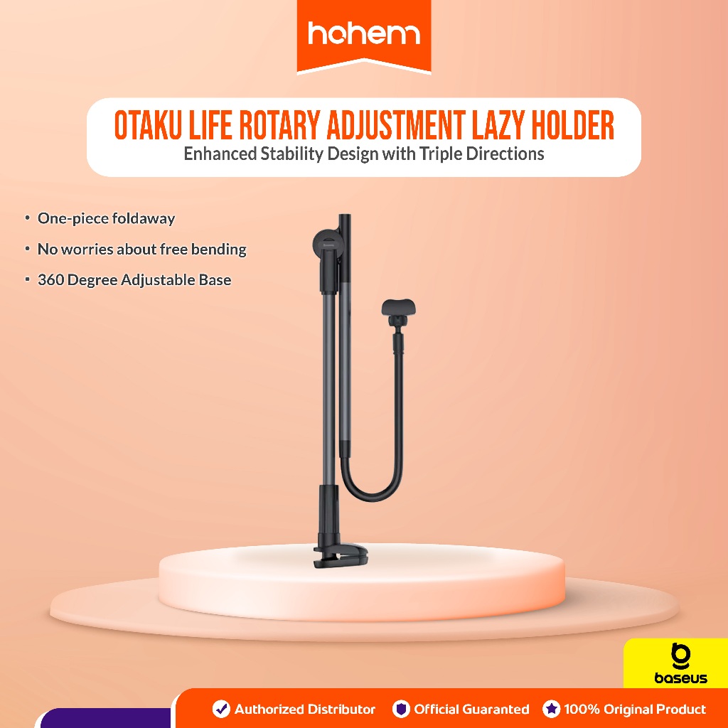 Jual BASEUS ORIGINAL Lazypod Lazy Pod Phone Holder Stand Jepit Clip On ...