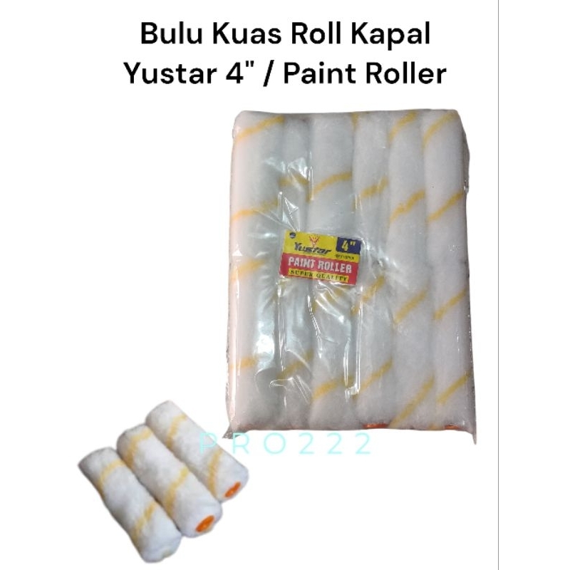 Jual Bulu Kuas Roll Kapal YUSTAR 4" // Paint Roller // Bulu Kuas Roll ...