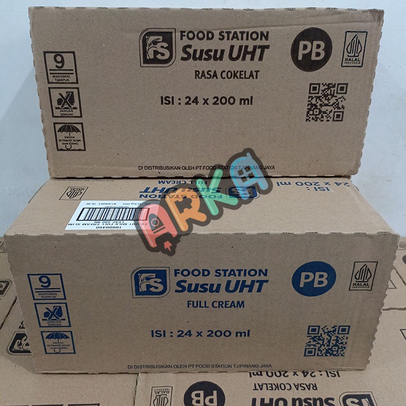 Jual Susu UHT Food Station 1 Karton/Dus isi 24pcs | Shopee Indonesia