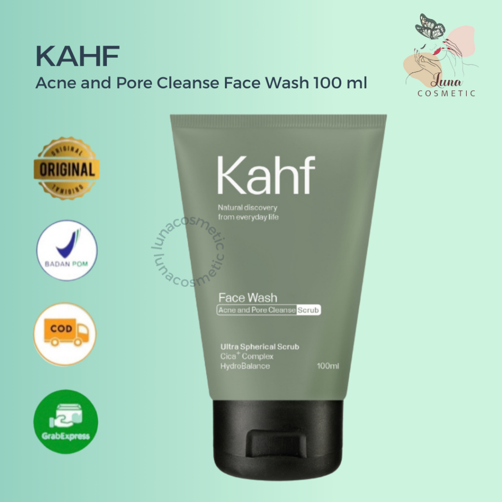 Jual NEW Kahf Acne and Pore Cleanse Face Wash 100 ml | Shopee Indonesia