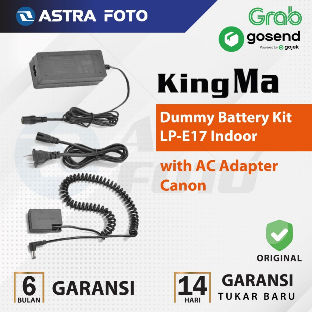 Jual Kingma Dummy Battery Kit LP-E17 Indoor with AC Adapter Canon ...