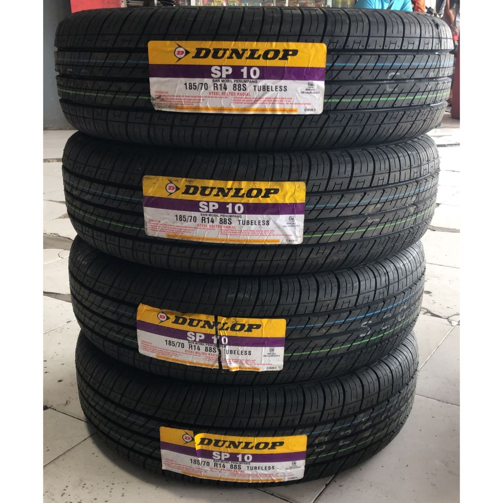 Jual Ban Mobil Dunlop 185/70/14 SP10 88S Avanza Xenia Kijang Panther Agya Calya Sigra 185/70 R14 ...