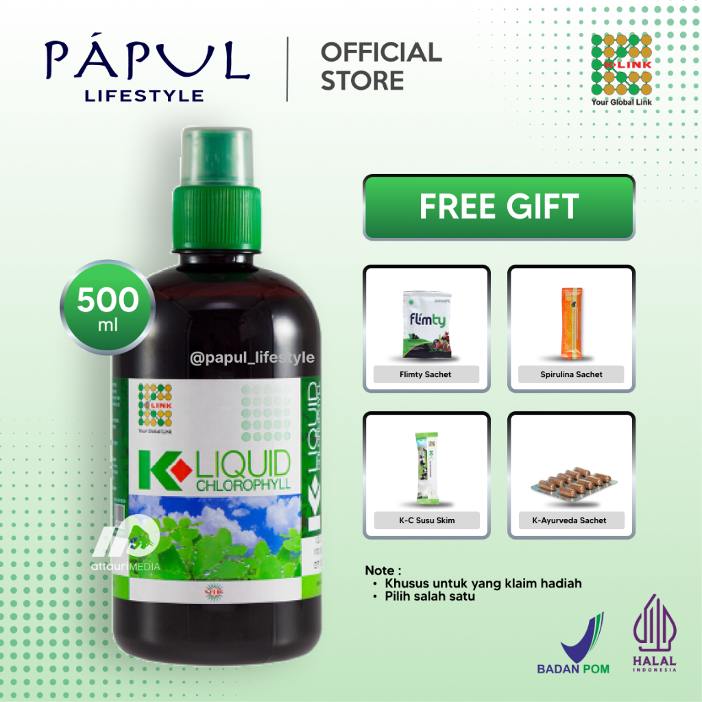 Jual K-LIQUID CHLOROPHYLL 500 ml KLOROFIL K-LINK Asli Original Minuman Kesehatan Detox Tubuh ...