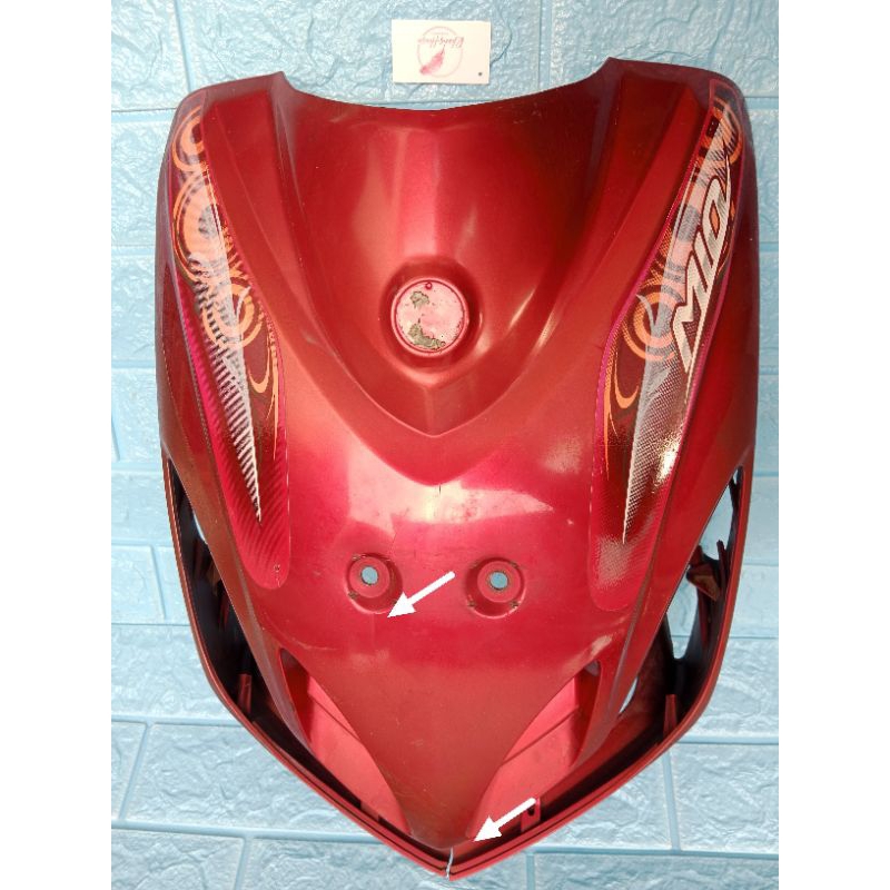 Jual Panel Tameng Body Depan Mio Smile Merah Maroon Tahun 2008 2009 ...