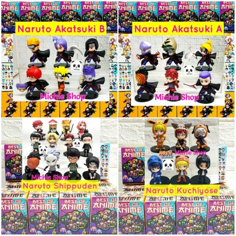 Jual BEST OF ANIME Blind Box Collection Gifts Doll Topper Anime Naruto ...
