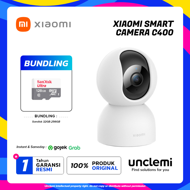 Jual Xiaomi Smart Camera C400 | 4MP | Rotasi 360° | Deteksi AI | CCTV ...