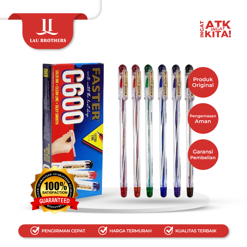 Jual FASTER PULPEN C600 (1LSN/ 12PCS) | Shopee Indonesia