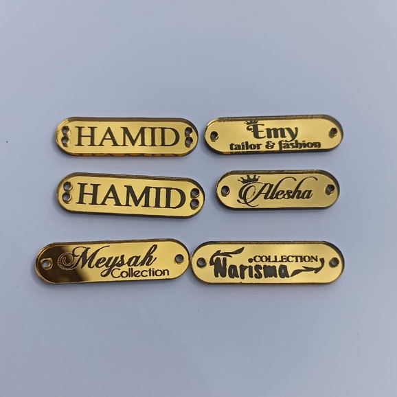 Jual label gold di cat hitam uk 1x4 dan 2x2 | Shopee Indonesia
