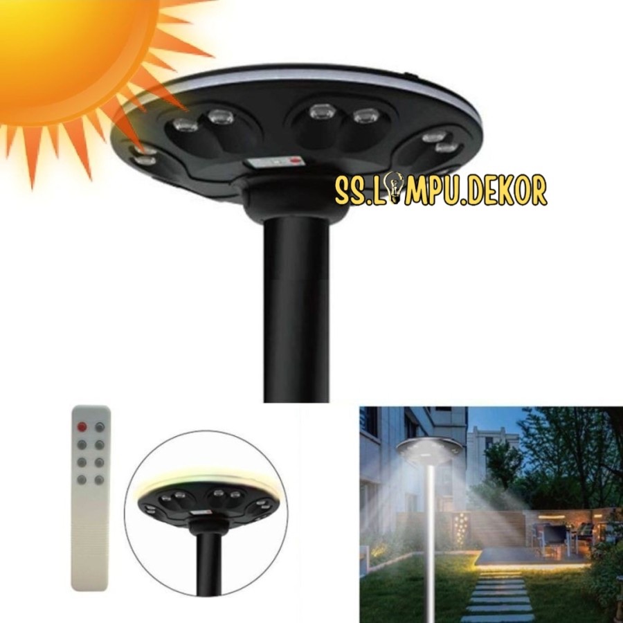 Jual Lampu Hias Taman LED solar panel dengan Remote Lampu tanpa listrik ...