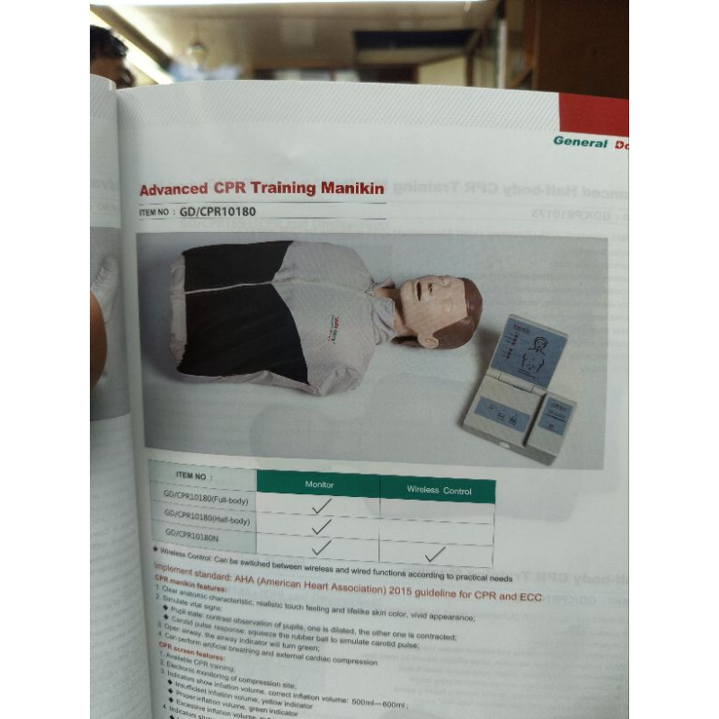 Jual Advanced CPR Training Manikin GD CPR10180 Phantom Manikin GD Full Body | Shopee Indonesia
