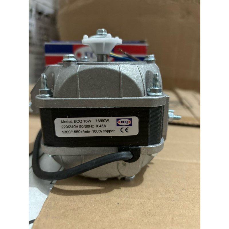 Jual Fan Motor Condensor Kulkas Showcase 16 watt / 60watt Asli tembaga ...