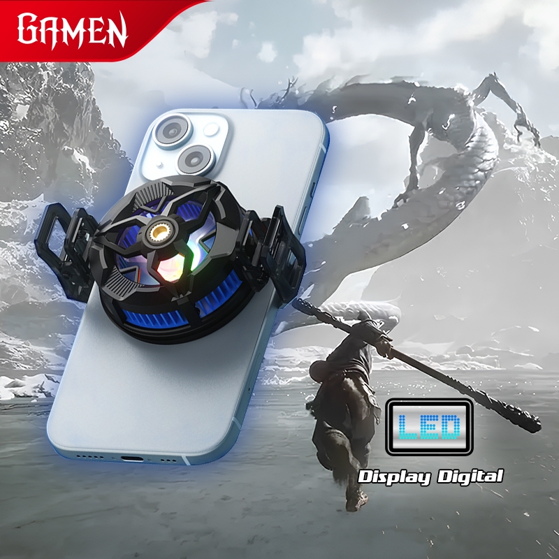 Jual GAMEN Fan Cooler Hp Gaming Magnetic RGB Light GMR06 Black Myth ...