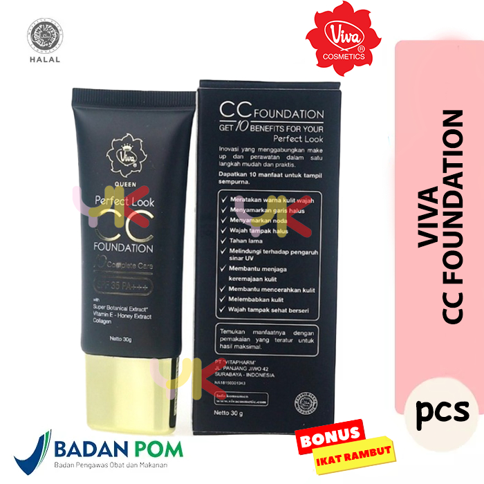 Jual Viva Queen Perfect Look CC Foundation with VIT E, Collagen & SPF ...