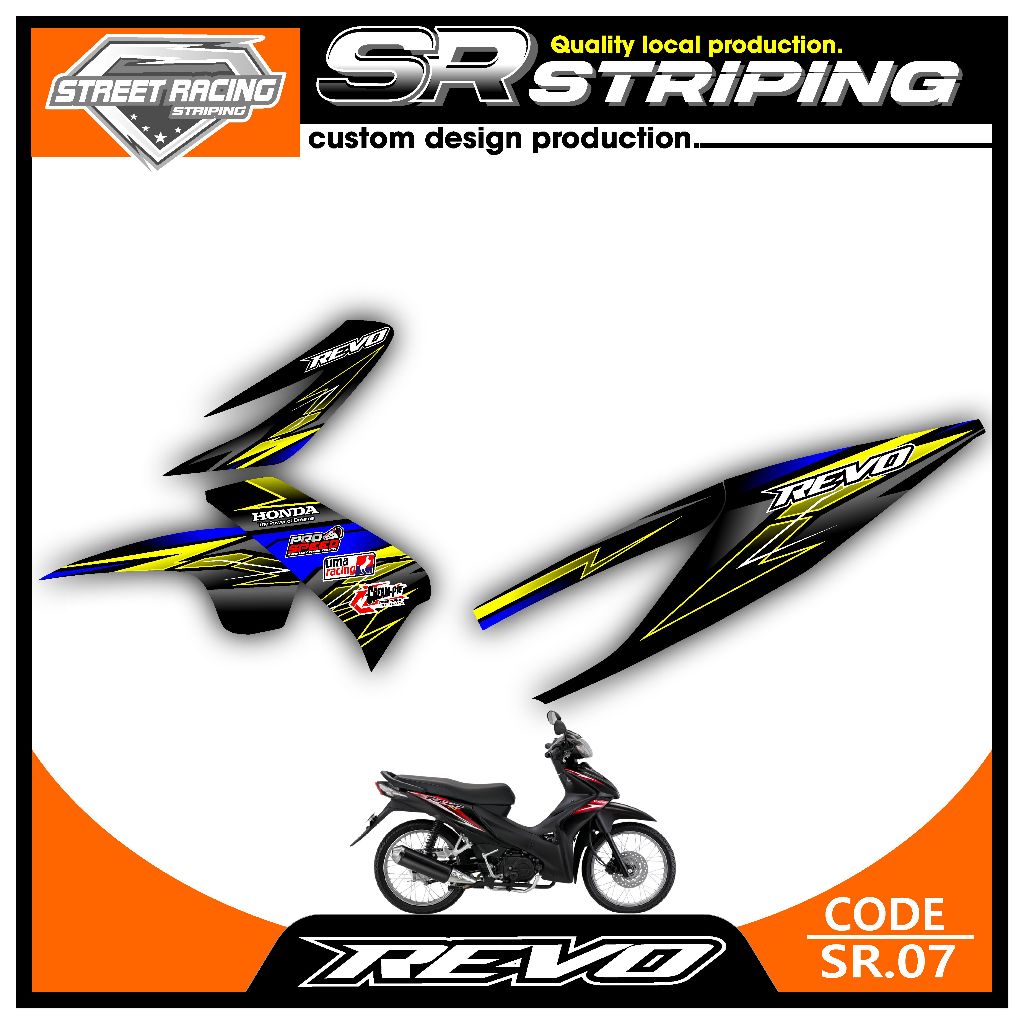 Jual Stiker Striping Revo Absolute - Sticker List Variasi Motor Revo ...