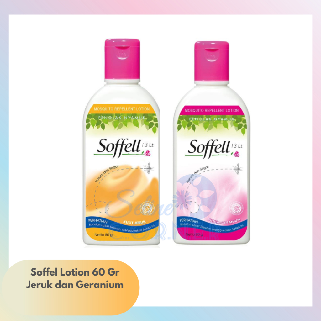 Jual SOFFEL LOTION ANTI NYAMUK 60 GRAM WANGI JERUK DAN BUNGA GERANIUM ...