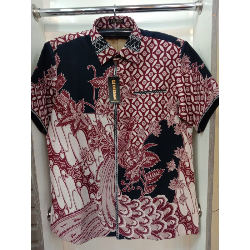 Jual KEMEJA BATIK SMOCK PENDEK LAPIS FURING JASS FULL TRIKOT BERPADDING ...