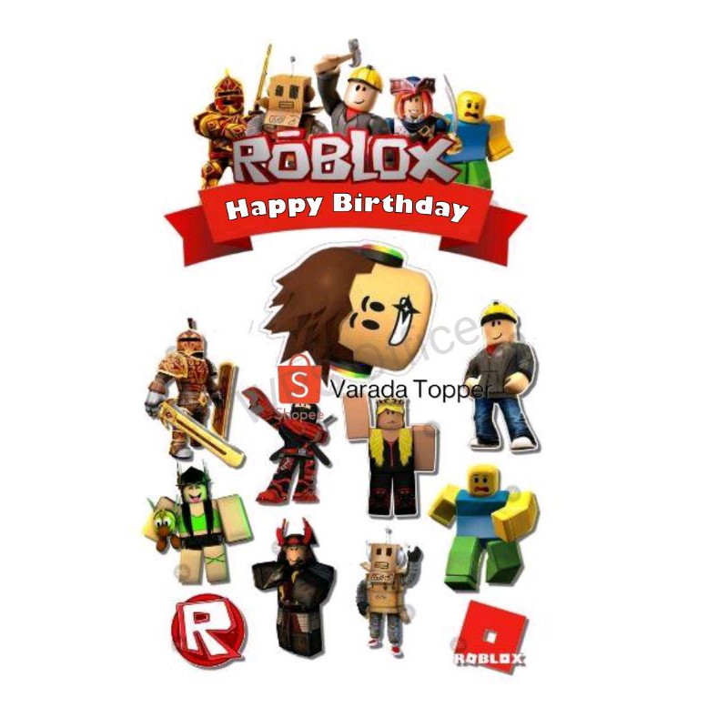Jual Topper Roblox /Hiasan Cake Tema Roblox Custom Nama | Shopee Indonesia