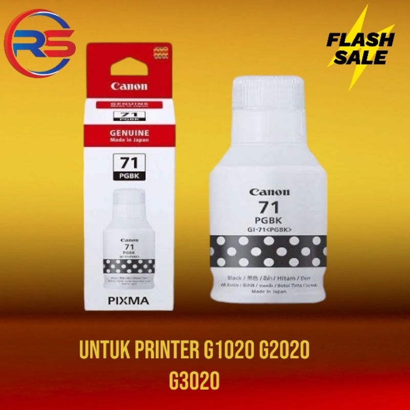 Jual TINTA CANON 71 BLACK GI71 ORIGINAL PIXMA G1020, G2020, G3020 ...